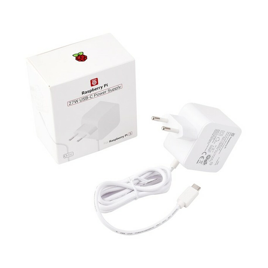 Офіційний блок живлення для RPi 5 27W USB TYPE-C- Купити Київ, Україна